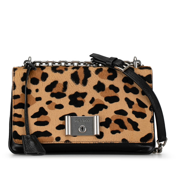 Prada | Bags | Prada Cavallino Leopard Print Crossbody Bag | Poshmark